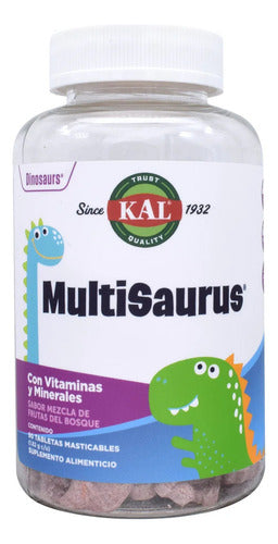 Kal Multisaurus Minerales 90 Tabletas Masticables