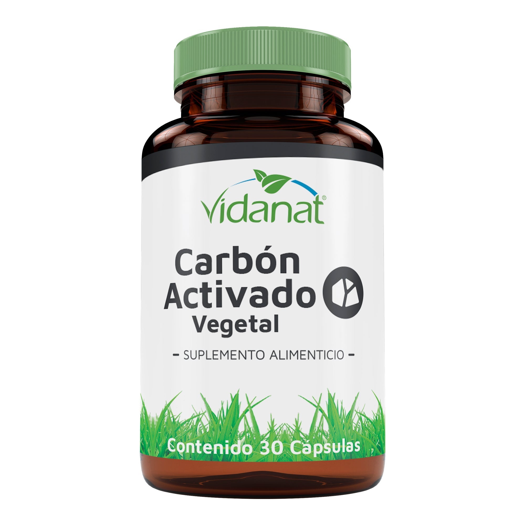 Carbon Activado Vegetal Vidanat 30 Cápsulas