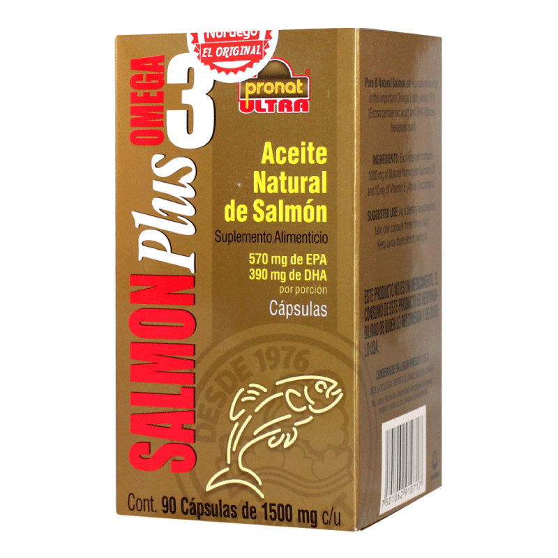 Omega 3 Plus De Salmón 90 Cápsulas Pronat