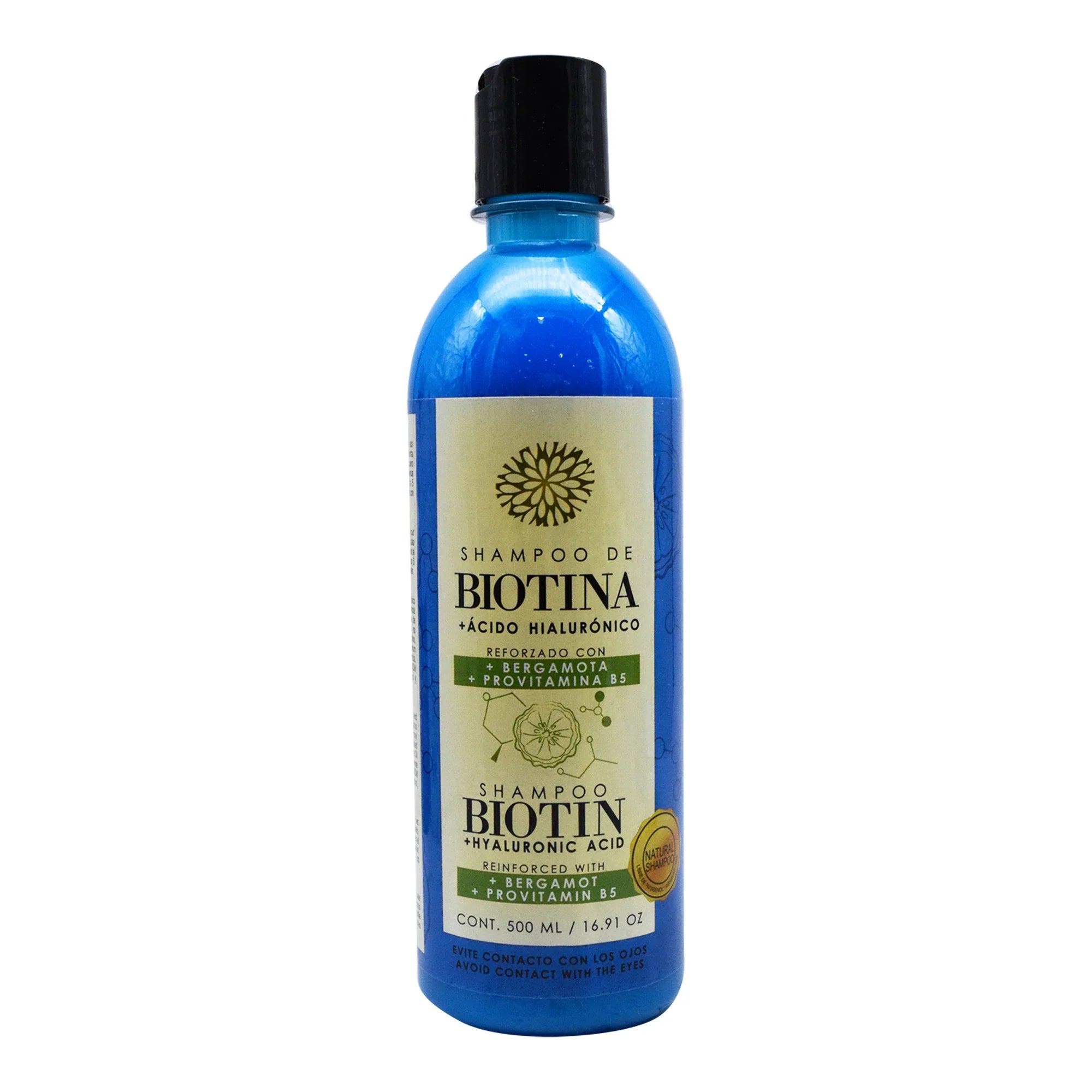 Shampoo Biotina Acido Hialuronico, Vitamina B5 500 mL
