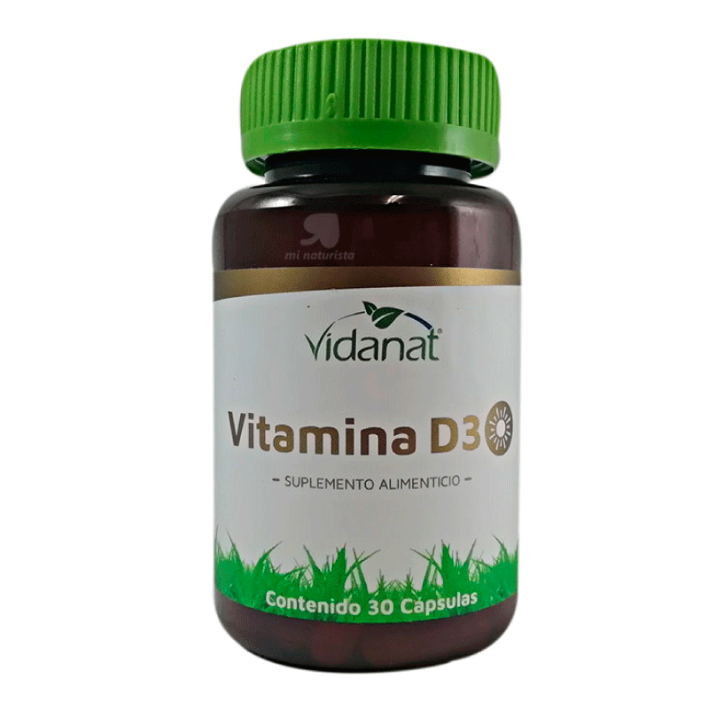 Vitamina D3 Vidanat 30 Cápsulas